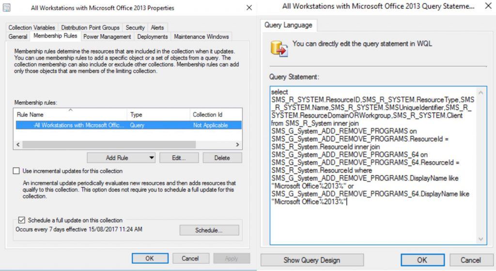 Optimising Microsoft SCCM Collection Membership Query Rules - cubesys